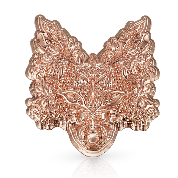 Rose Gold Pin Badge | Pale Fox